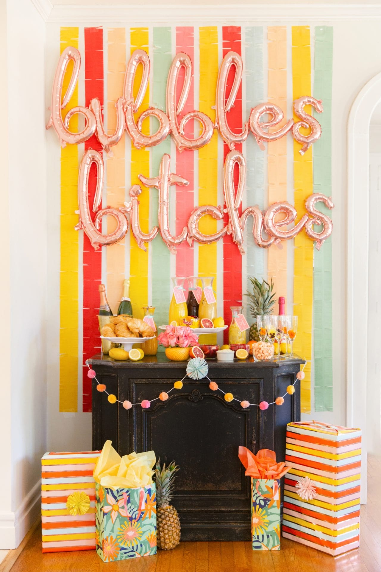 A Fun and Easy Champagne Cocktail Bar | Pretty Together