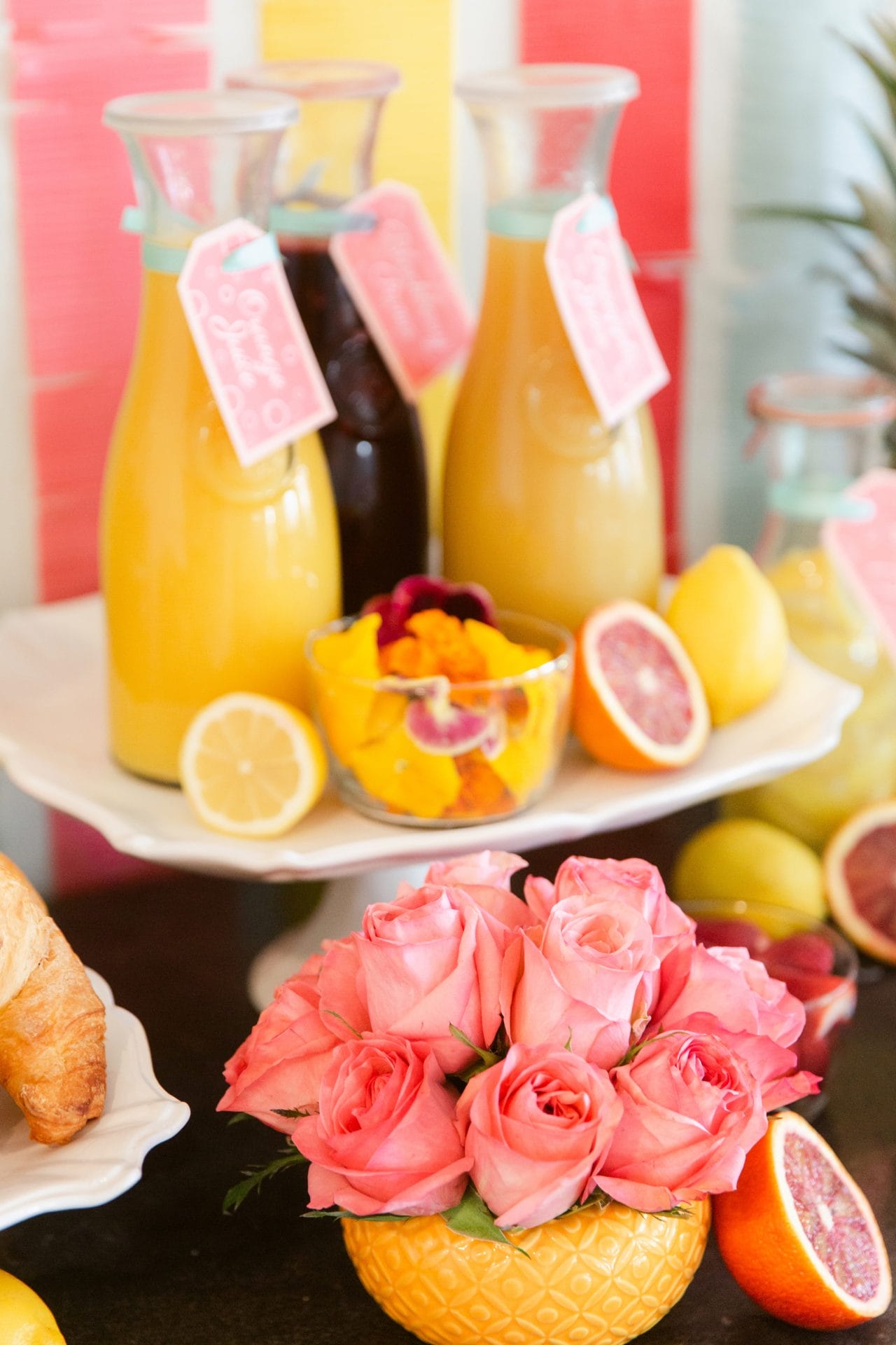 A Fun and Easy Champagne Cocktail Bar | Pretty Together