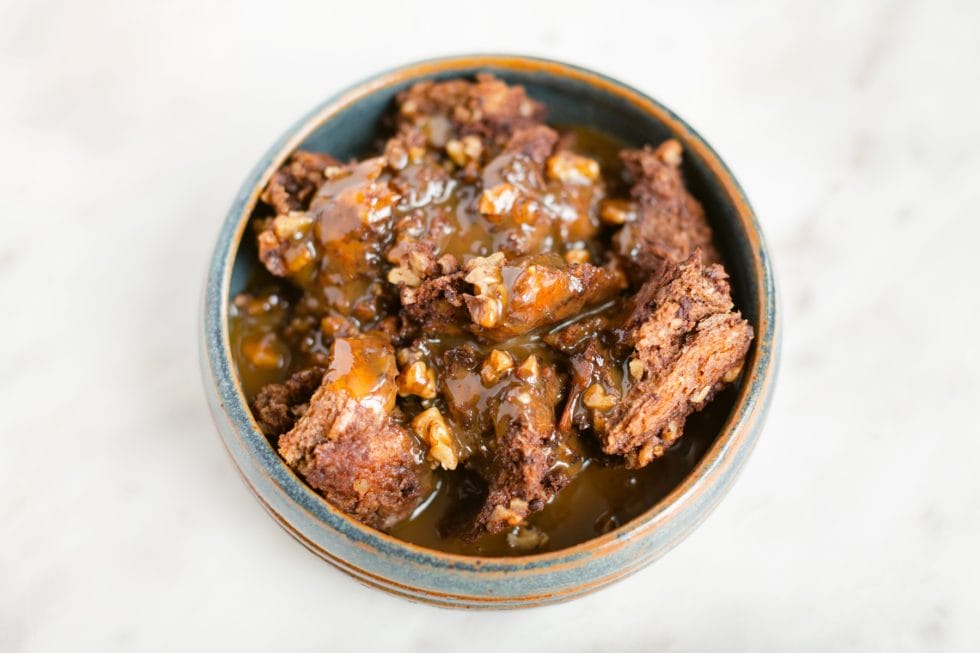 Guinness Bread Pudding with Salted Caramel Sauce | Pretty Together