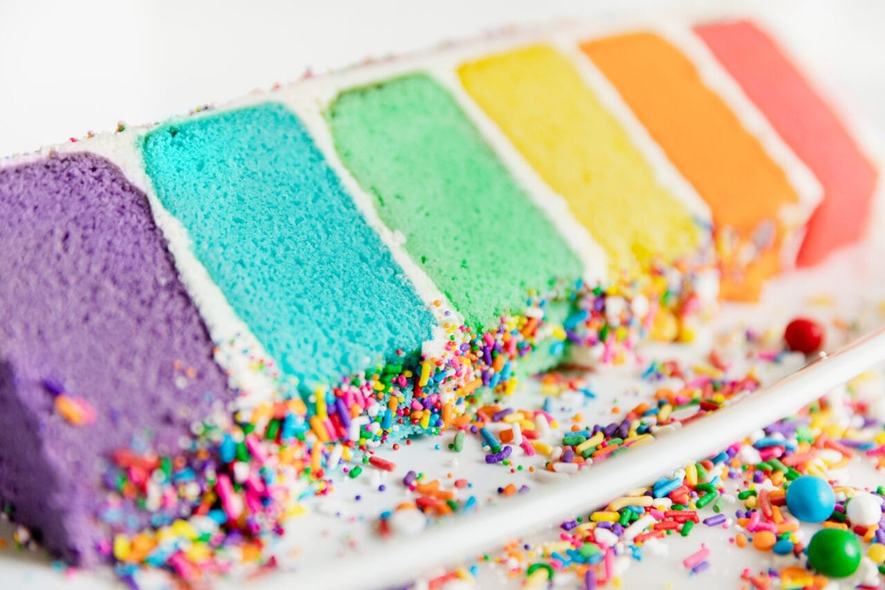 HOW TO MAKE A RAINBOW EXPLOSION CAKE | Pretty Together