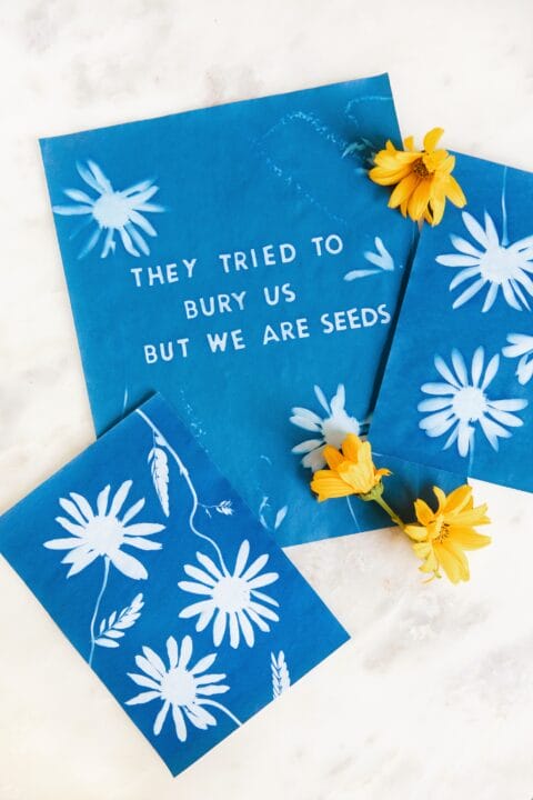 HOW TO CYANOTYPE: SOLAR PRINTING | Pretty Together