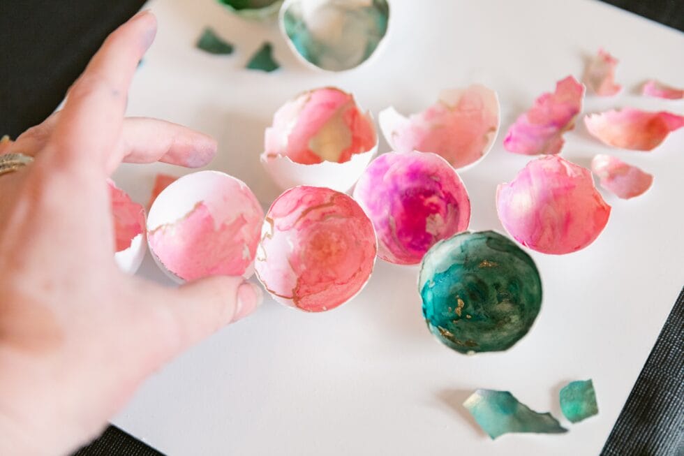 How to Create Kintsugi Eggshell Art | Pretty Together