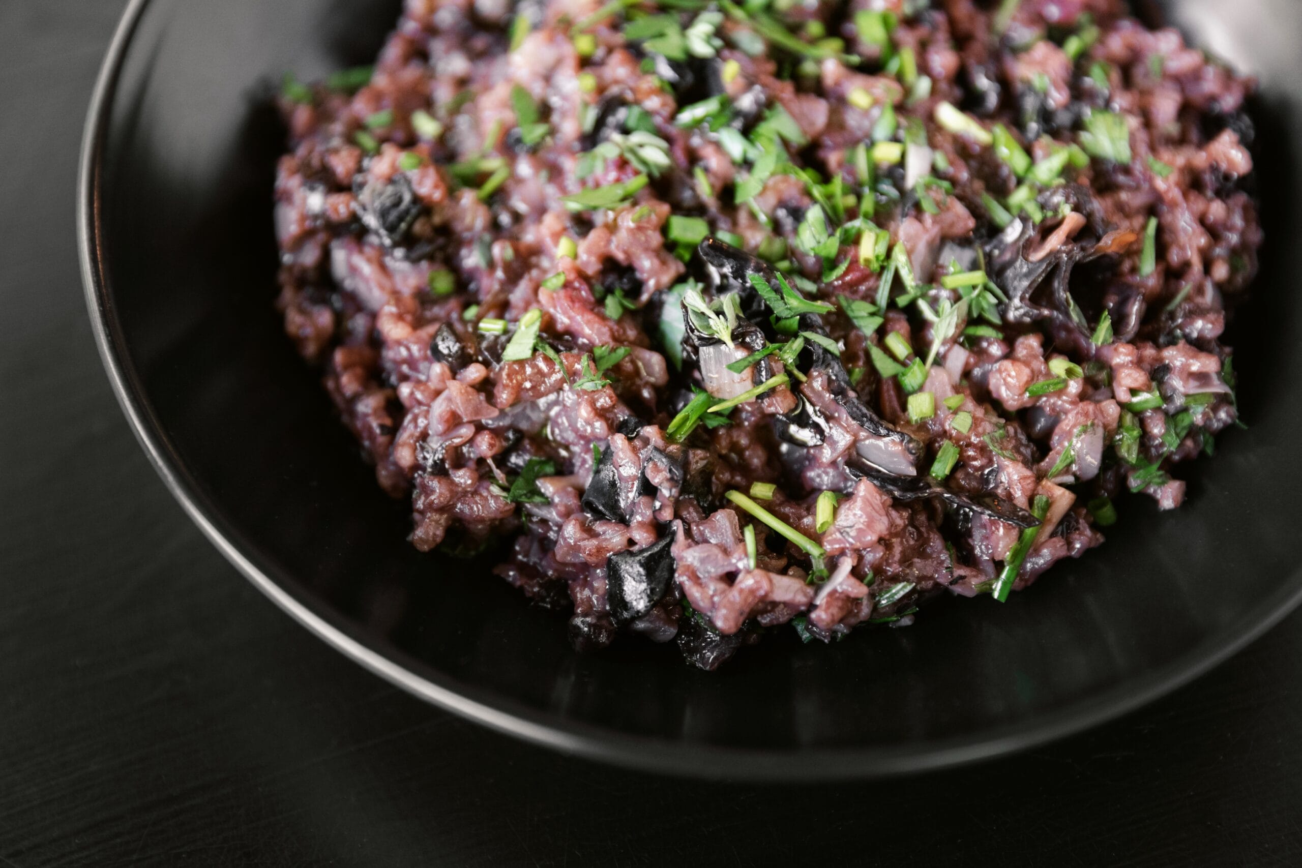 RED WINE RISOTTO WITH WILD MUSHROOMS | Pretty Together
