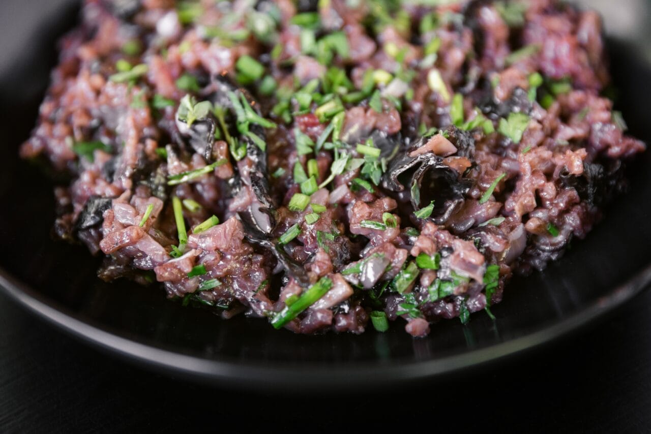RED WINE RISOTTO WITH WILD MUSHROOMS | Pretty Together