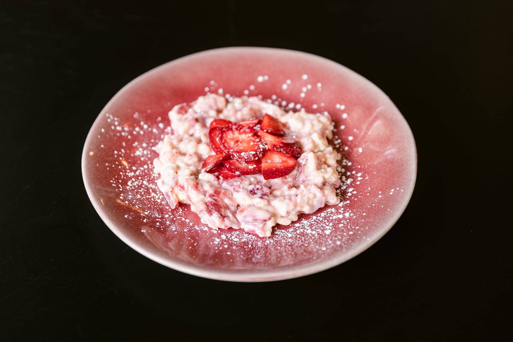 summer-strawberry-dessert-risotto-light-refershing-dessert-rice-pudding ...